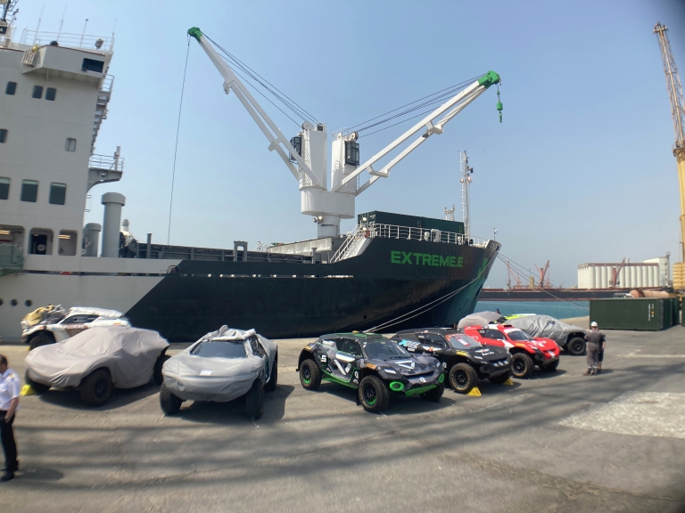 Next stop, AlUla! St. Helena ship carrying the all-electric SUVs for ...
